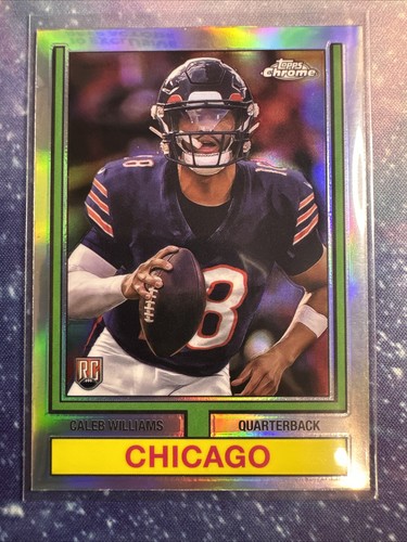2024 Topps Chrome Caleb Williams Refractor 1974 RC Chicago Bears | eBay