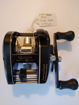 Vintage Quantum Zebco QD1310 Left-Handed Graphite Casting Reel Japan ...