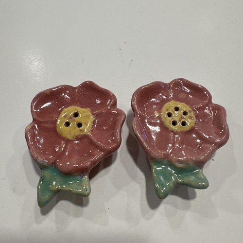 Rosemeade Pottery Wild Prairie Rose Salt and Pepper Shakers – Made in ...