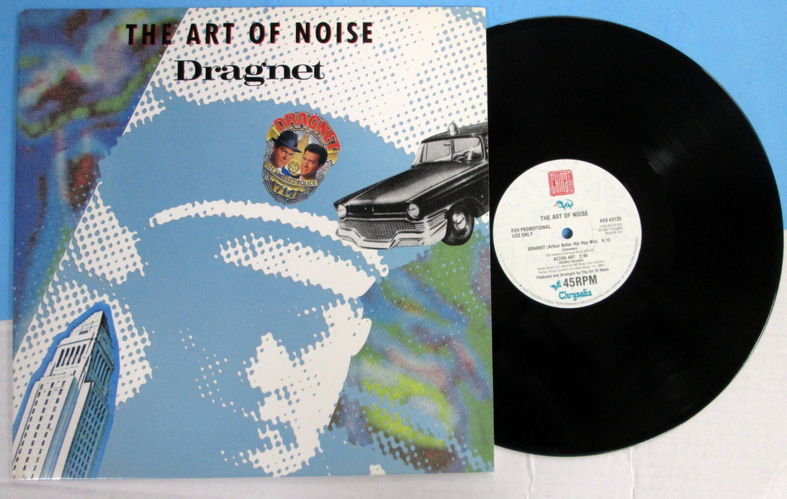 2x ART OF NOISE LPs: Dragnet (Soundtrack) & Dragnet Theme 12" (1987 ...