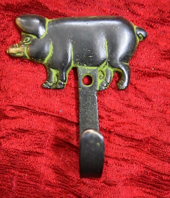 Pig Cloth Hanger Pair Hook Set Key Holder Watch Home Kitchen Room Decor ...