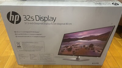 HP 32s Display 31.5" Widescreen 16:9 Full HD (1920x1080) HDMI / VGA ...