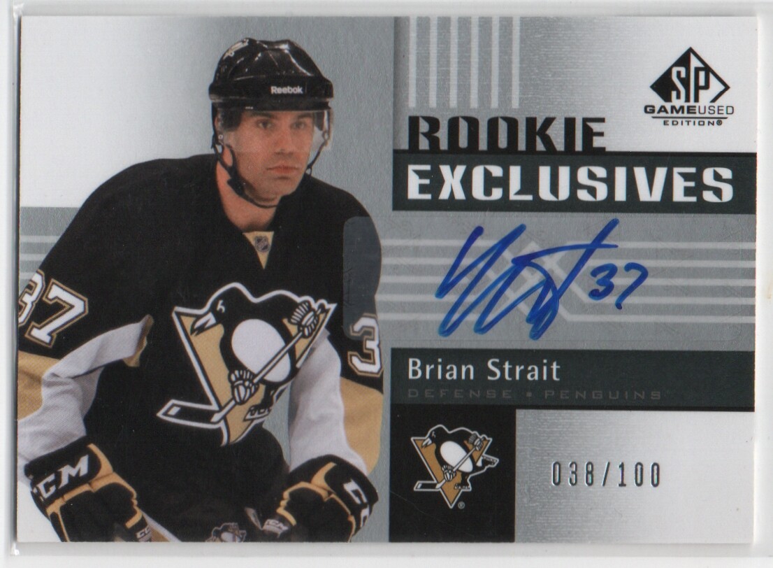2011-12 SP Game Used Rookie Exclusives Autographs #REST Brian Strait /100 | eBay