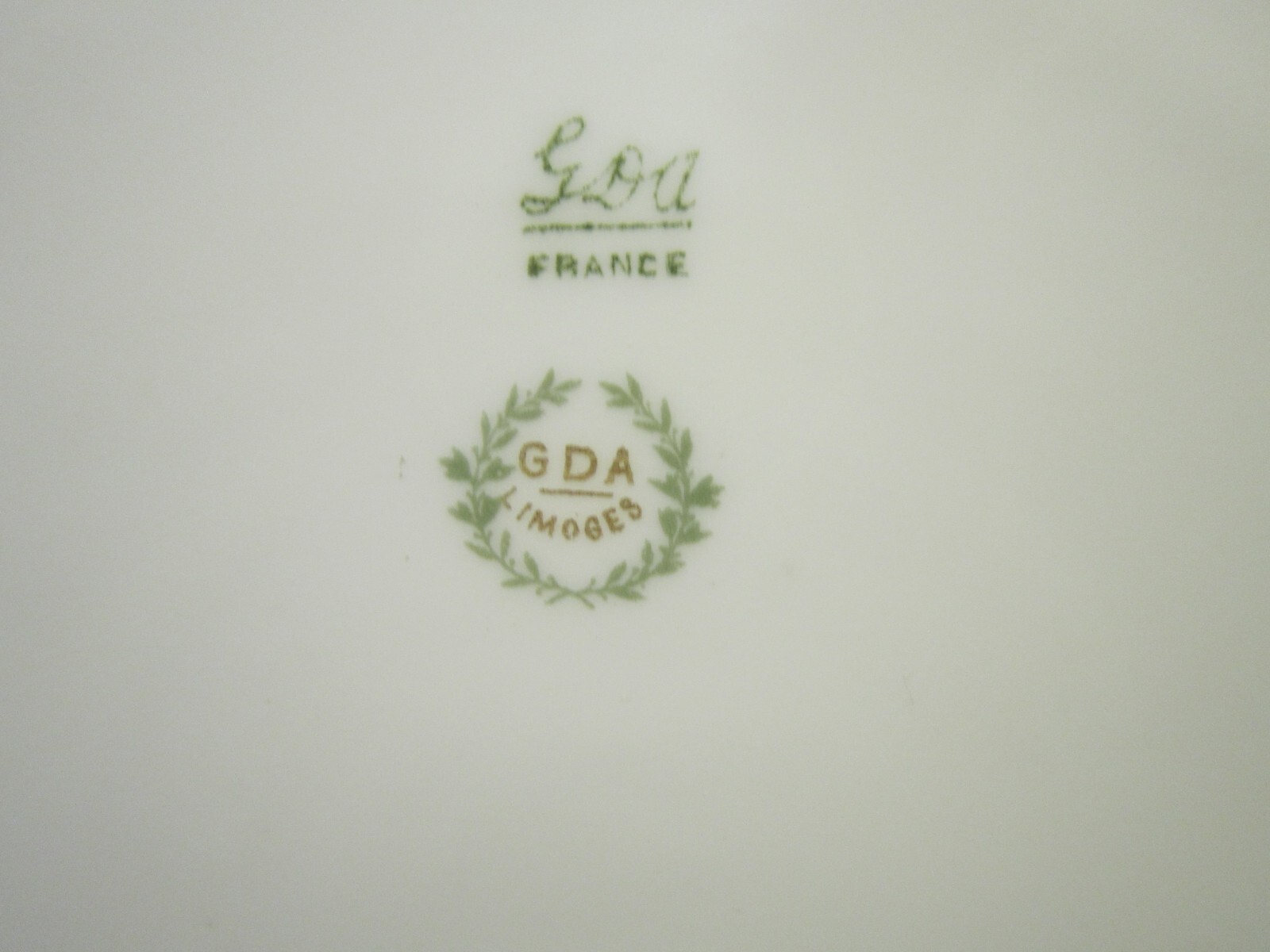 Six 8 1/2" Plates Marked GDA Limoges Rose Border | eBay