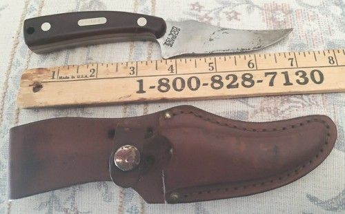 VINTAGE SCHRADE USA 152OT SHARPFINGER FIXED BLADE HUNT KNIFE W ...
