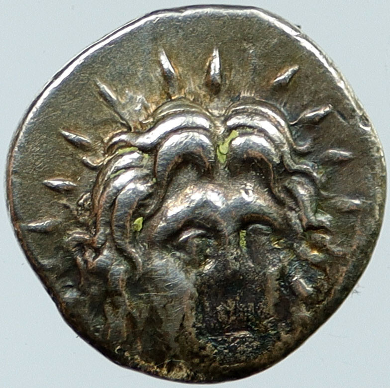 RHODES Island Greek City Off CARIA 250BC Ancient Silver DIDRACHM Coin ...
