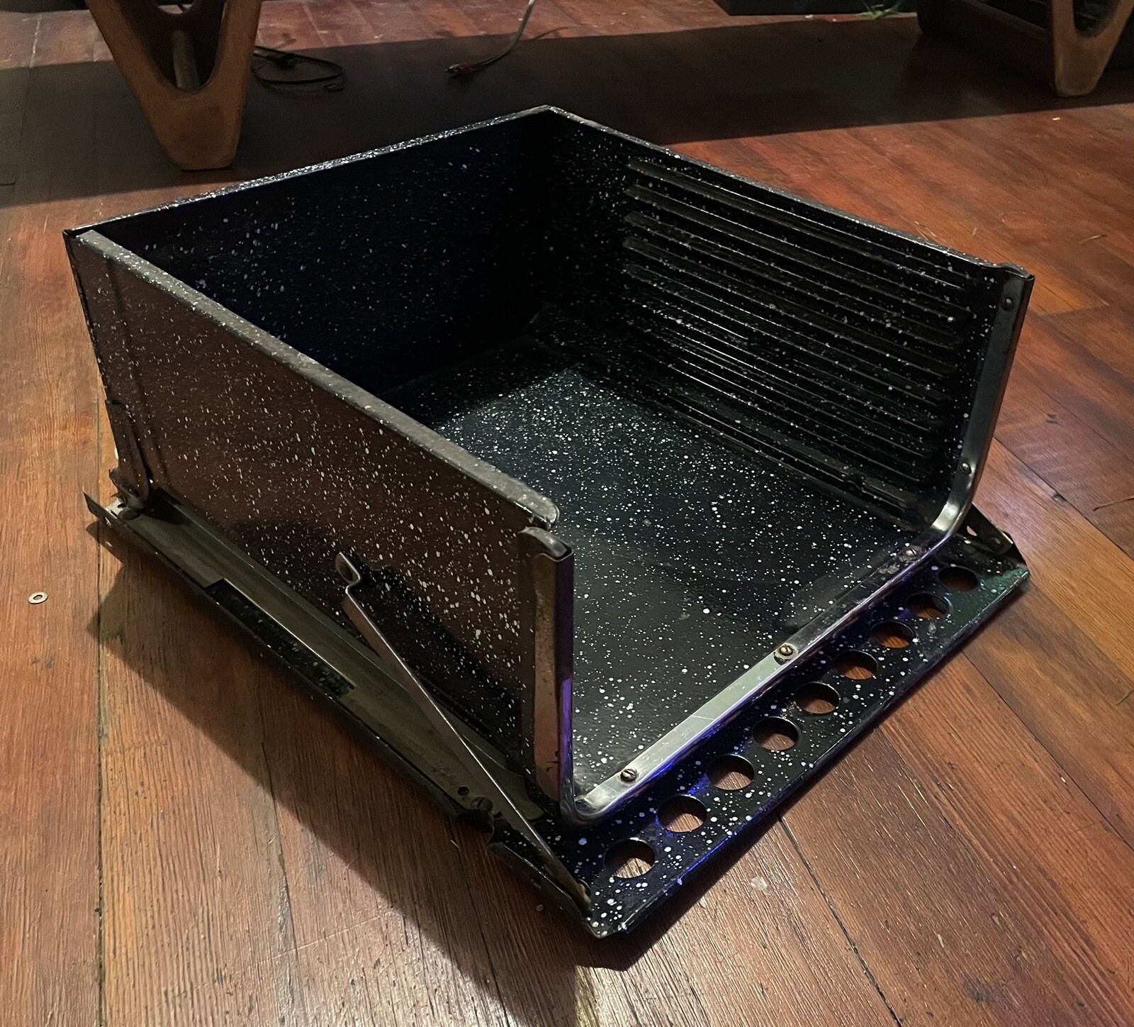 O'Keefe & Merritt Vintage Stove Parts Oven Sliding Compartment Drawer W ...