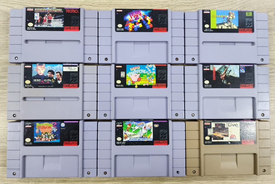 36 USED WORKING AUTHENTIC SUPER NINTENDO GAMES LOT - SNES - (LOT c) | eBay