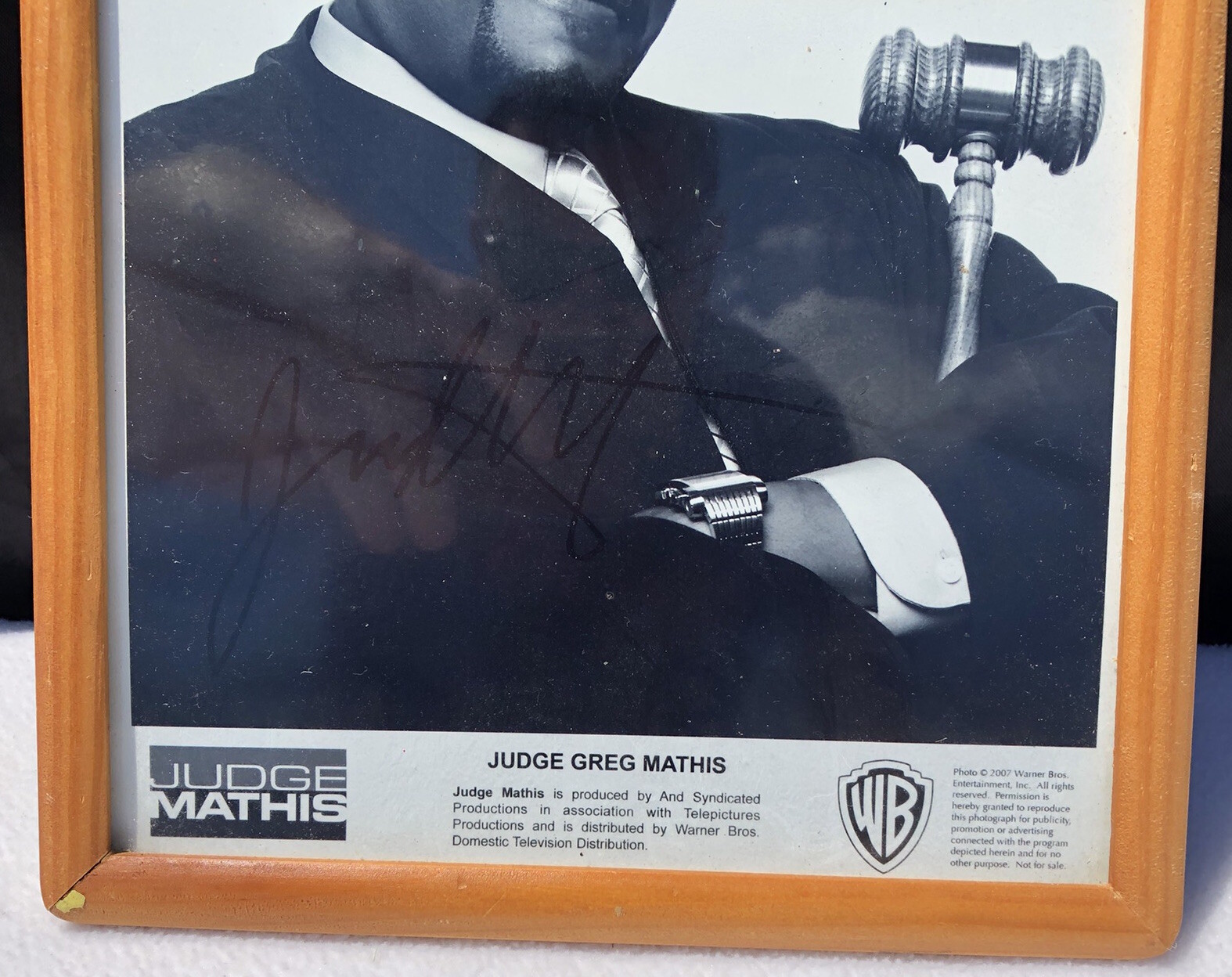 Framed GREG MATHIS - Judge Mathis Signed Autographed 8x10 Photo | eBay