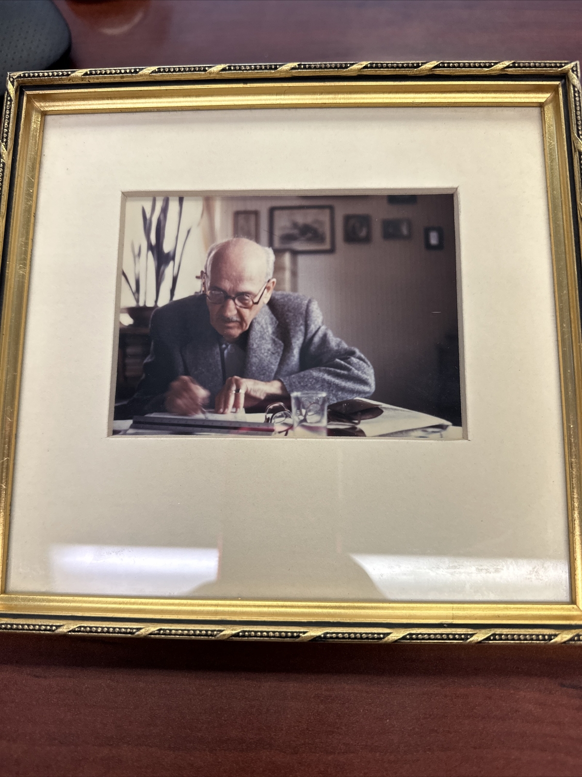 Vintage Picture Of Man Signing Papers At Desk | eBay