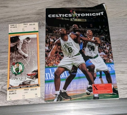 2000 Boston Celtics NBA Basketball Program Ticket Stub Lot | eBay