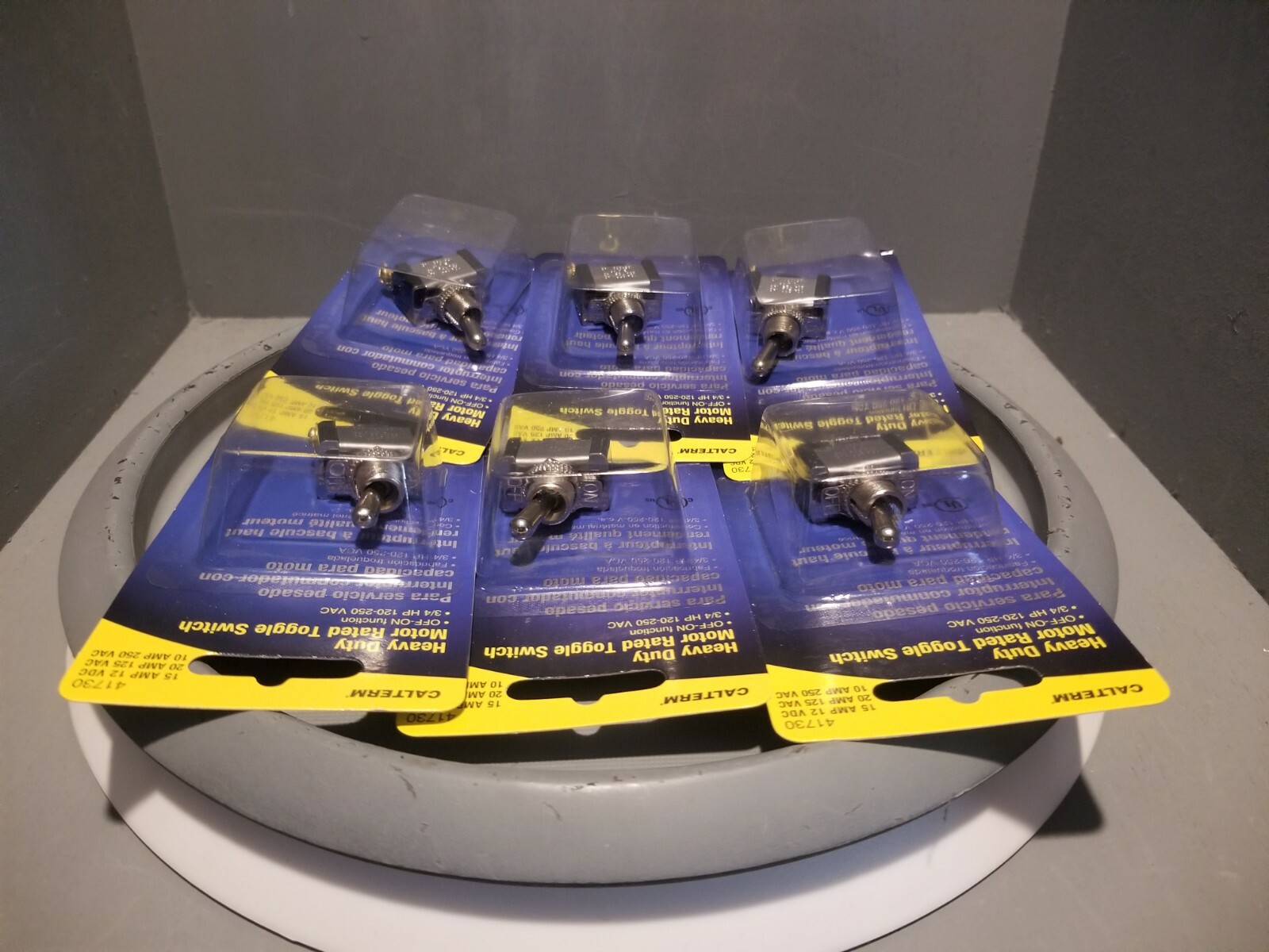 Box of 6 Calterm Heavy Duty Motor Rated Toggle Switch, 41730 | eBay