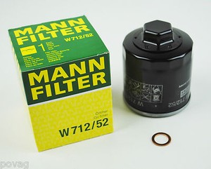 MANN Ölfilter W712/52 mit Dichtring | eBay