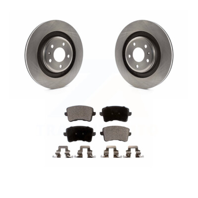 Rear Disc Rotors & Semi-Metallic Brake Pads Kit for Audi A4 Quattro S4 ...