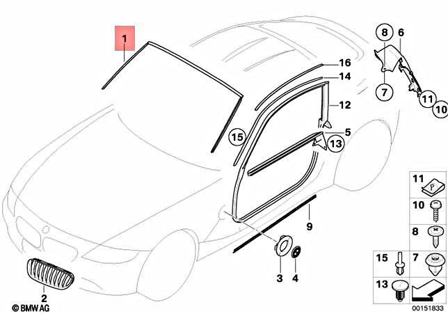 Genuine BMW Z4 E86 Coupe Windshield Moulding Trim OEM 51317210011 | eBay