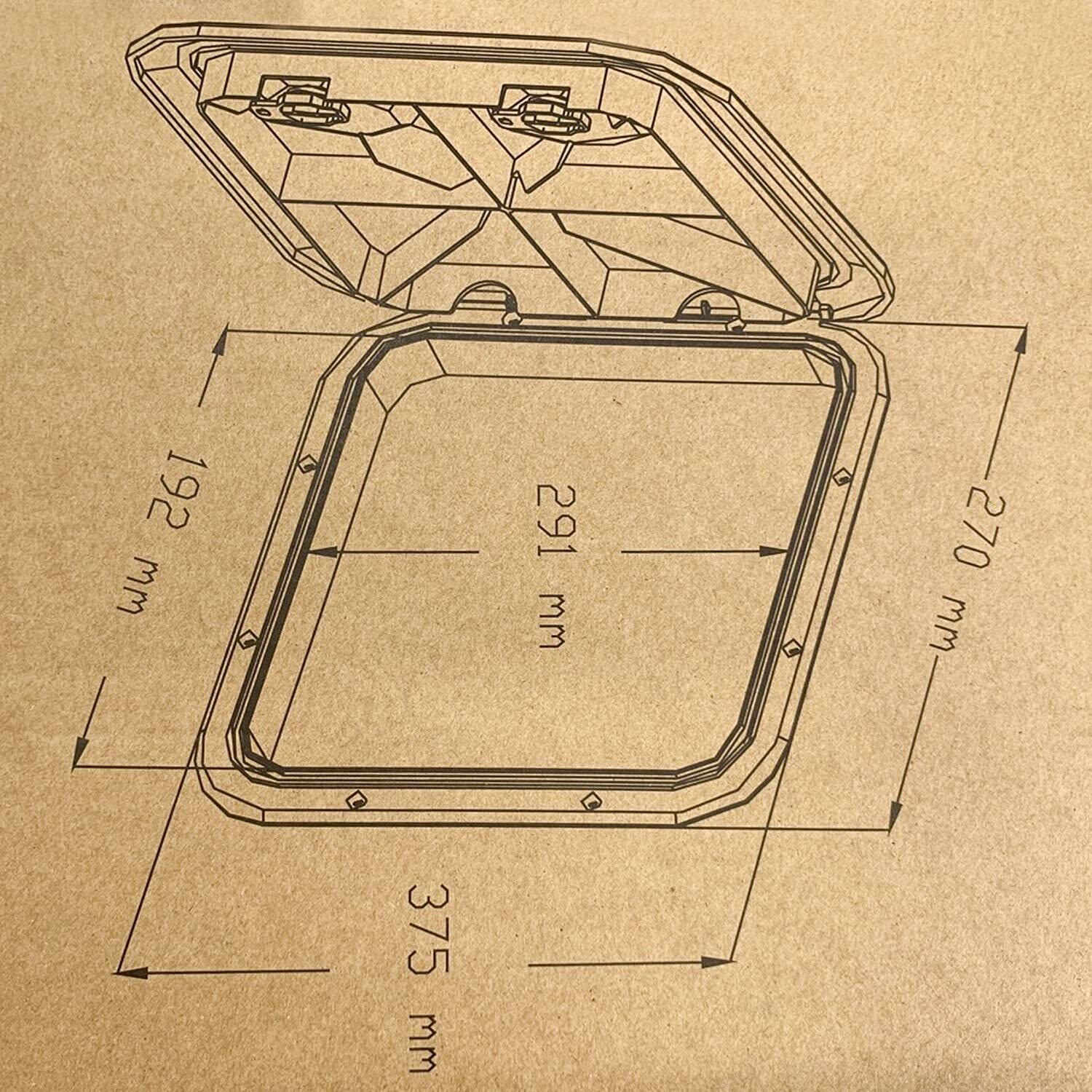 Amarine Made Marine Access Hatch Boat Hatch Lid Deck Access Hatch Lid ...