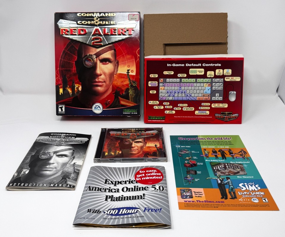 Command & Conquer Red Alert 2 (PC CD-ROM, 2000) (Complete!) Westwood ...