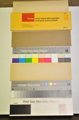 Kodak color separation guides and gray scale (Q-13, 8" Long). Cat. 152 ...