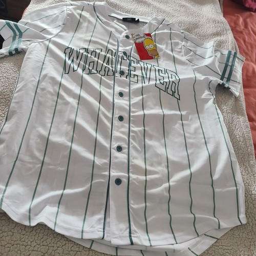 Lisa Simpson Whatever Hippie Peace Sign Baseball Jersey White New Size ...