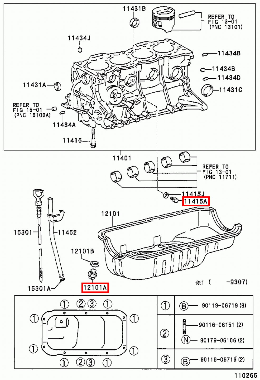 Genuine Hilux LN112 LN111 LN110 LN109 LN108 LN107 LN106 LN105 2L 3L ...