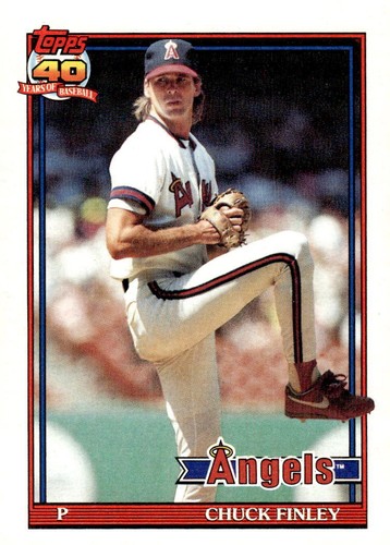 1991 Topps #505b Chuck Finley - California Angels | eBay
