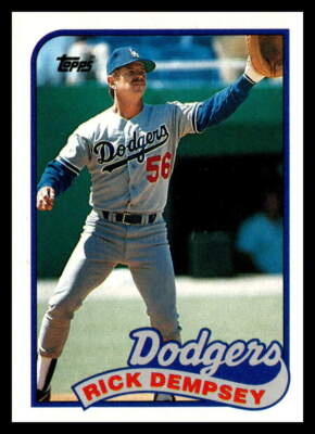 1989 Topps #606 Rick Dempsey Los Angeles Dodgers Baseball Card | eBay