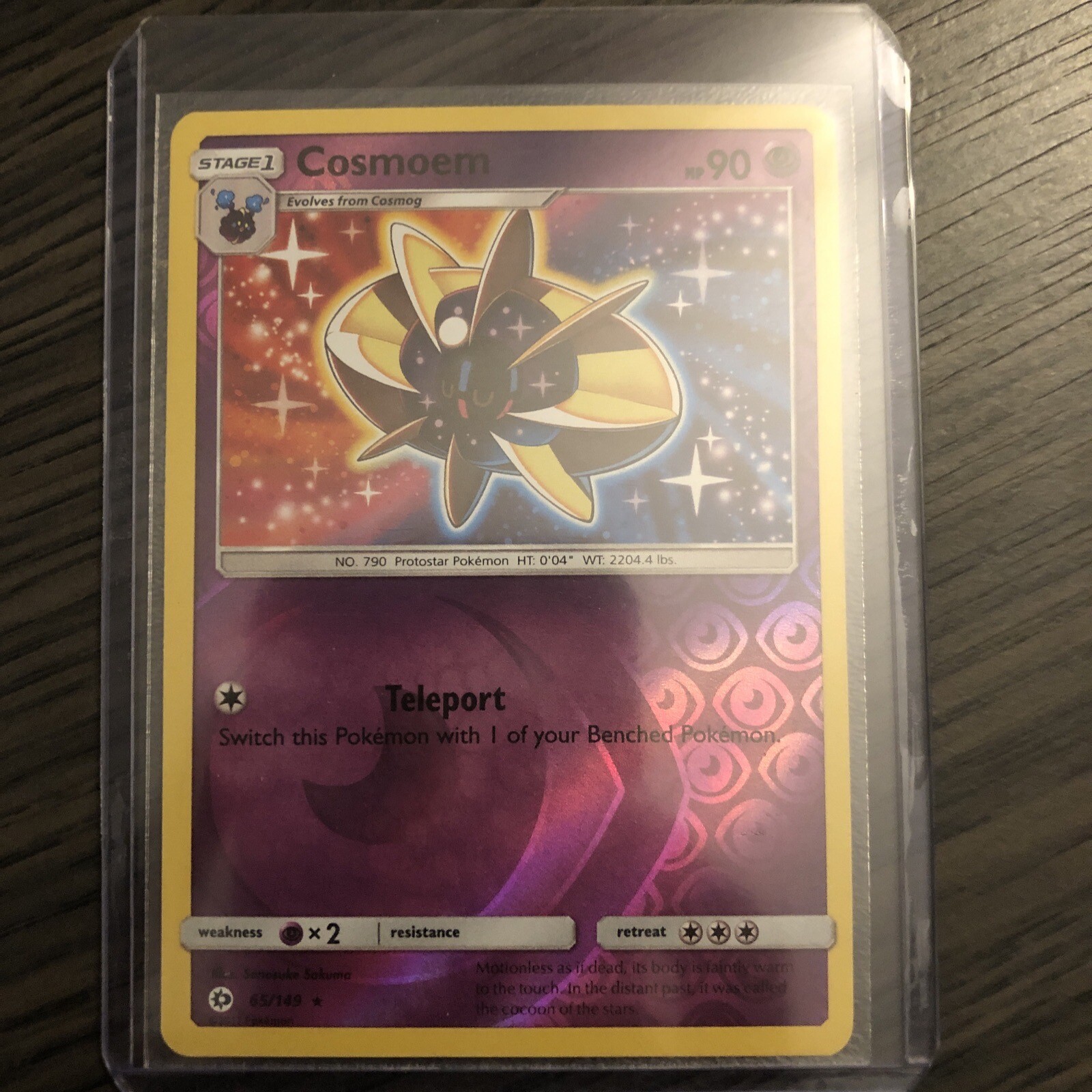 Pokémon TCG Cosmoem Sun & Moon 65/149 Reverse Holo Rare for sale online ...