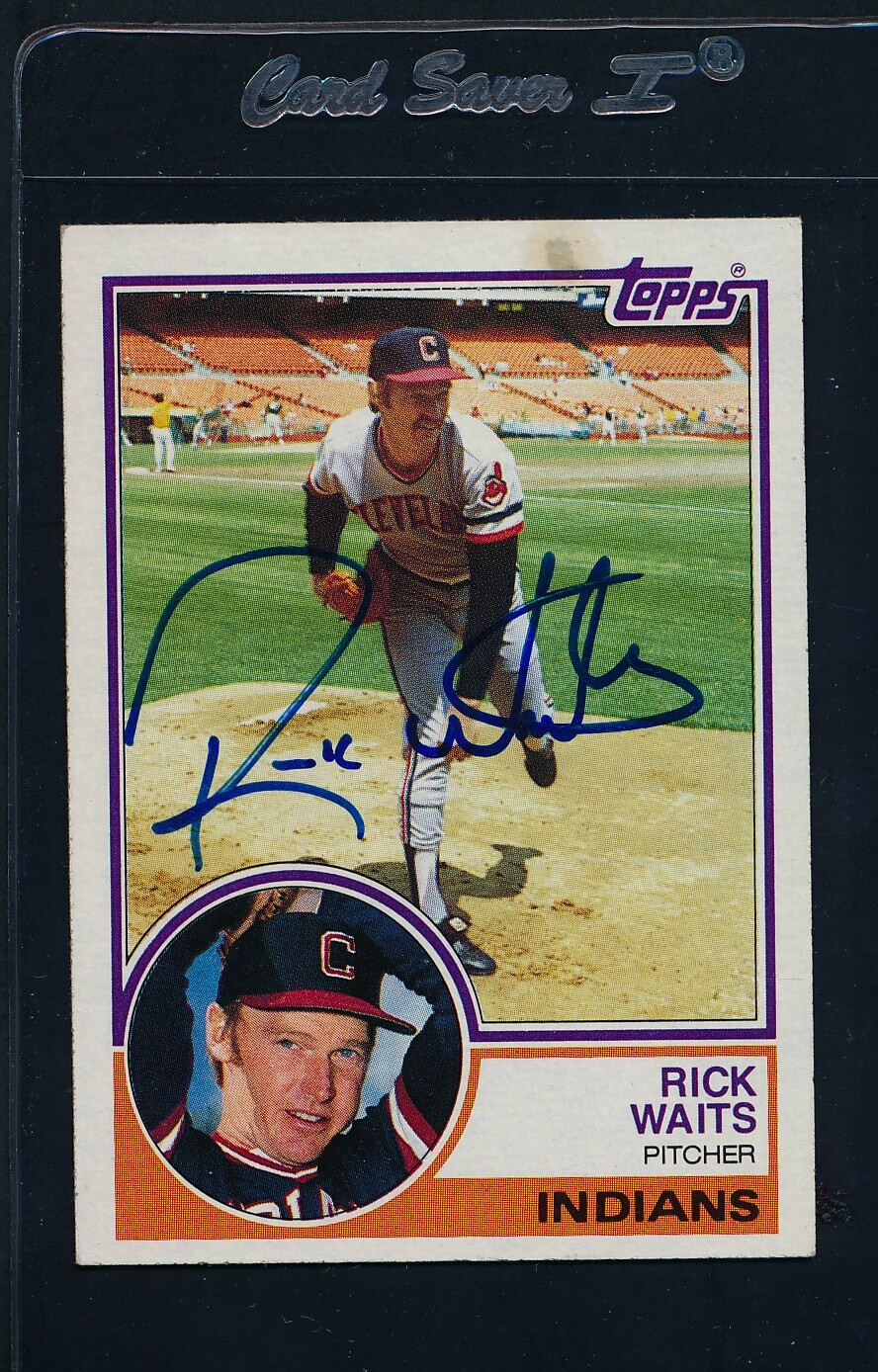 1983 Topps #779 Rick Waits Indians Signed Auto *41082 | eBay