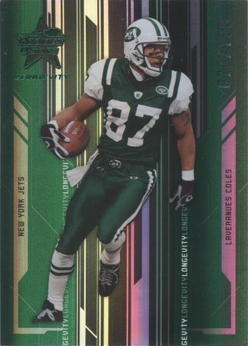 2005 Leaf Rookies & Stars Longevity - Laveranues Coles #67 Emerald /150 ...
