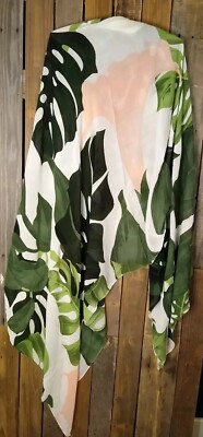 Virginia Wolf Multi Wear Wrap Tropical Print Beach One Size Woman's ...