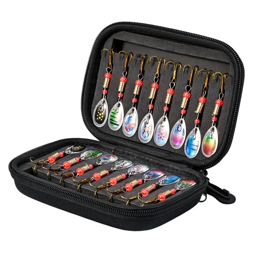 16pcs Trout Spinners Sequin Trout Spinner Sea Fishing Lures Jig Spinner ...