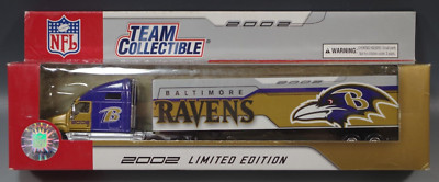 FLEER COLLECTIBLES 2002 BALTIMORE RAVENS NFL TRUCK DIE CAST 1/80 SCALE ...