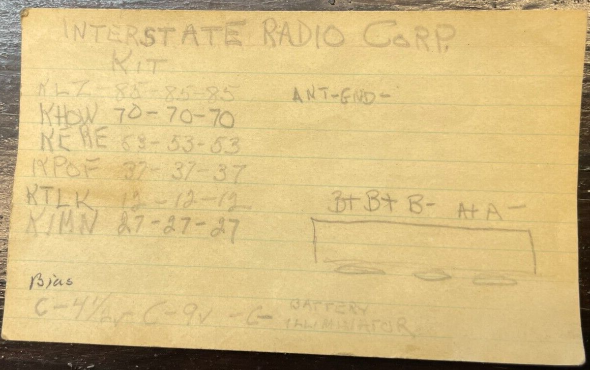 collectable tube radio pre 1930 Interstate Radio Corp. | eBay