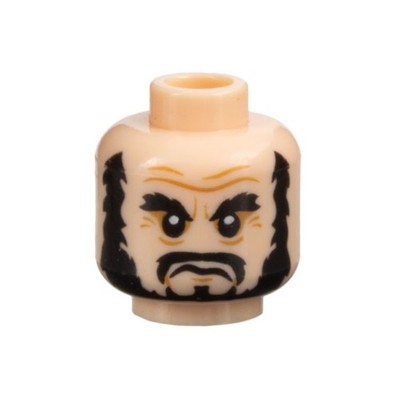 LEGO - Minifig, Head Beard Black, Bushy Eyebrows, & Moustache ...