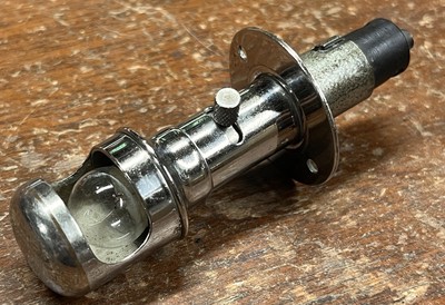 Antique Flange mount Dash Map Speedometer Lamp Nickel Plated With ...