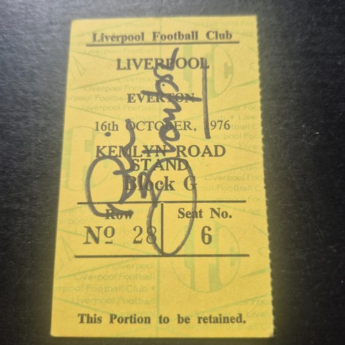 USED MATCH TICKET - 16/10/76 Liverpool v Everton - AUTO By Phil ...