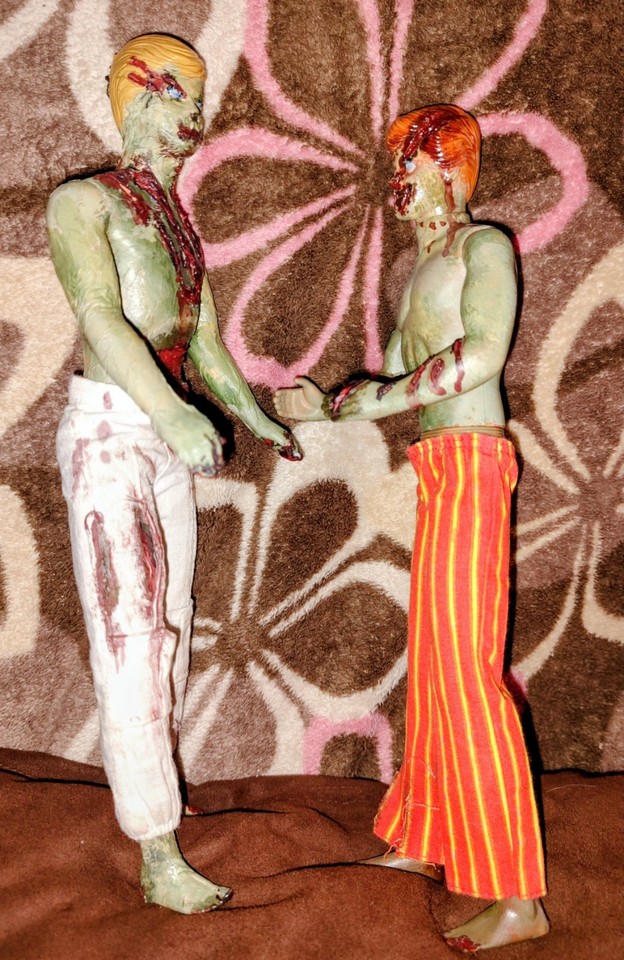 Custom Zombie Ken Dolls Halloween Horror Goth Decoration | eBay