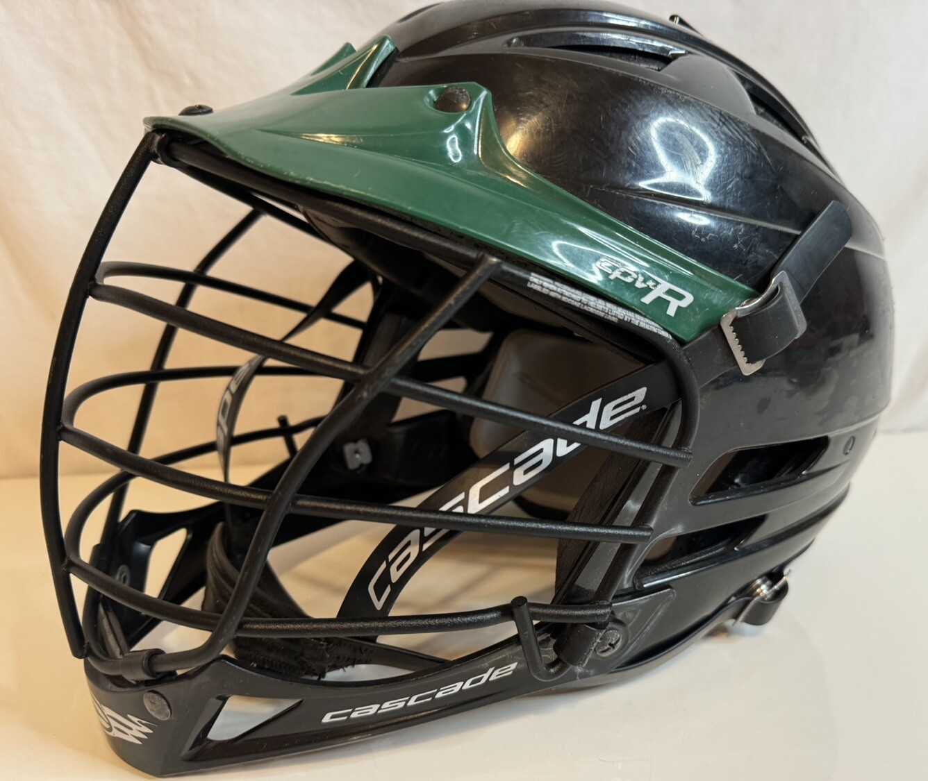 Cascade Lacrosse Helmet CPV-R Black Size S/M GoPro Capable MLL Chin ...