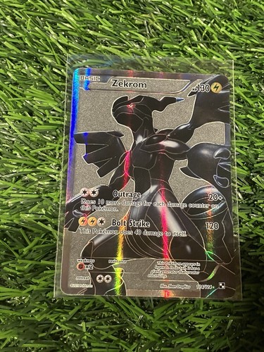 Zekrom 114/114 Black & White Full Art Ultra Rare Holo Pokemon Card MP ...