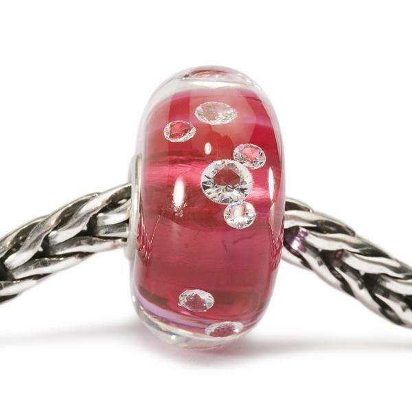 Authentic Trollbeads The Diamond Bead Pink - Gem