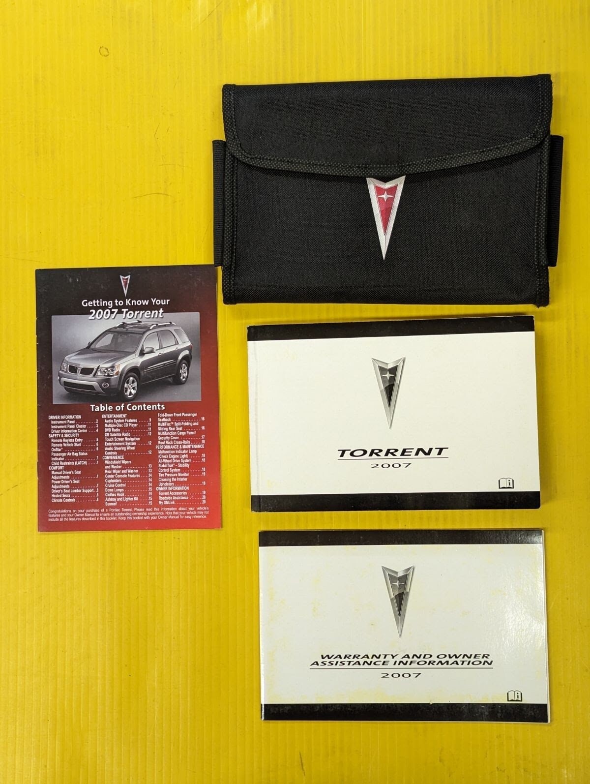 2007 Pontiac Torrent Owners Owner's Manual Set with Case OEM | eBay