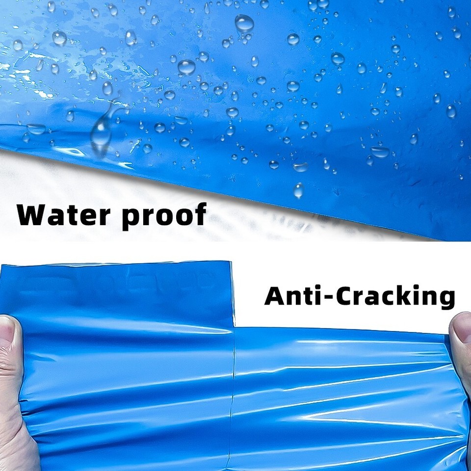 1000 10x13 Poly Mailers Envelopes Self Sealing Shipping Mailers Blue ...