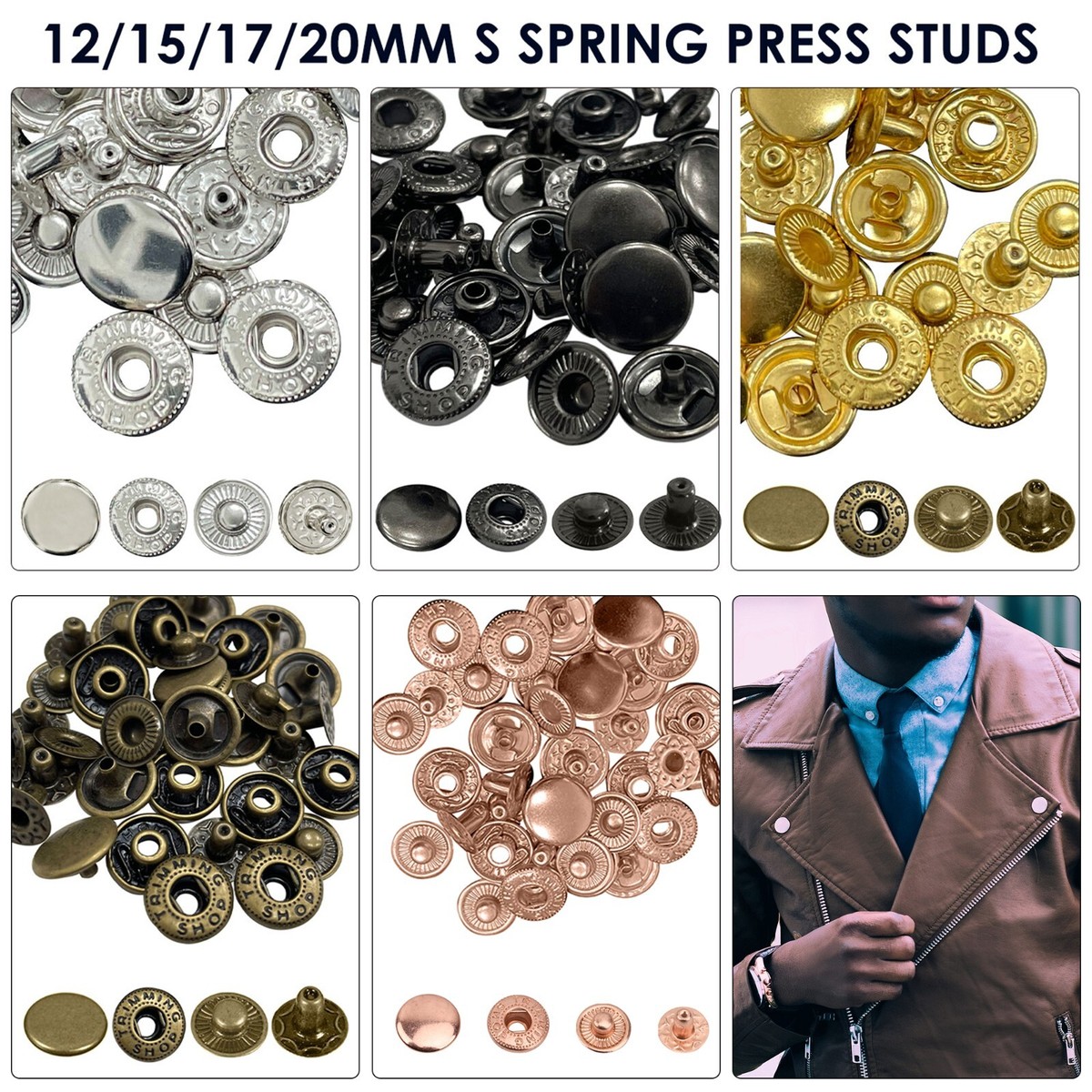 Snap Poppers 15 Mm Plastic Poppers Snap Fasteners Press Studs Sewing