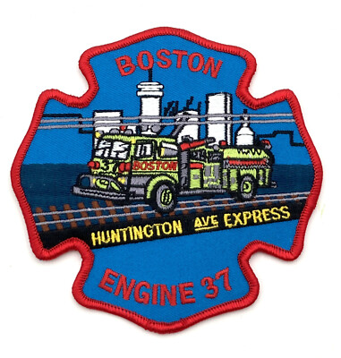 Boston MA Huntington Ave Express Engine 37 Patch | eBay