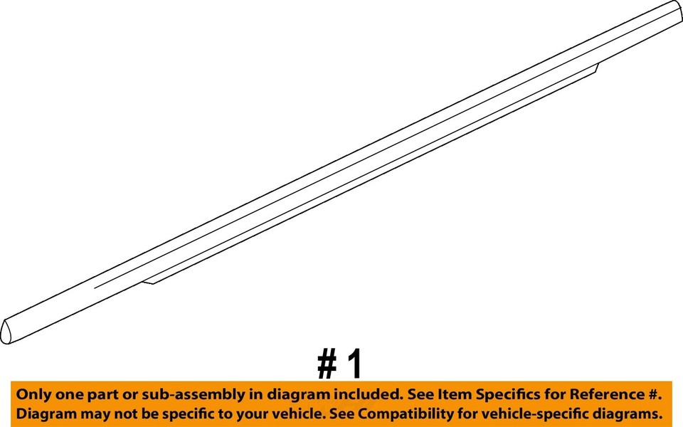 GM OEM 15-22 Trax Front Door Exterior Trim-Belt Molding 95395615 | eBay