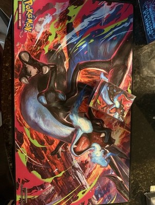 MEGA CHARIZARD PLAYMAT AND DECKBOX FROM NEW MEGA CHARIZARD UPC | eBay