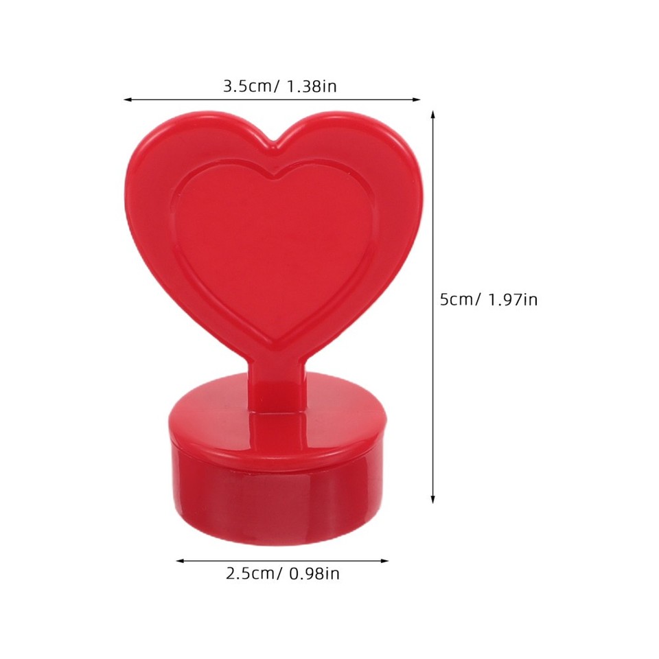 20pcs Heart Stampers: Plastic Ink Stamp for Kids Journaling Scrapbook ...