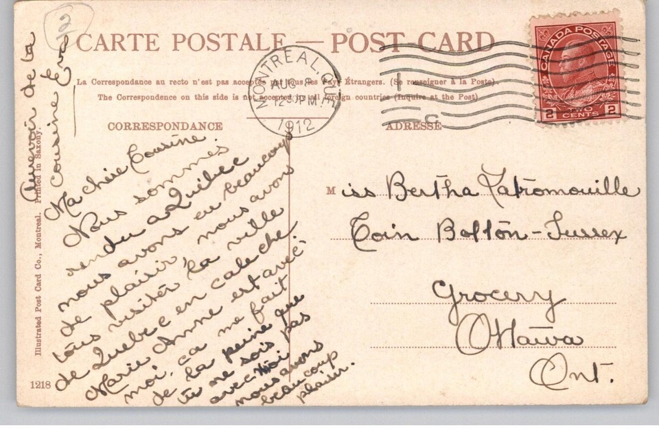 Wolfe Monument and the Plains of Abraham Quebec 1912 Postcard | eBay