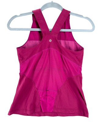 Lululemon Practice Daily Tank in Raspberry Stretch Gym Athleisure ...