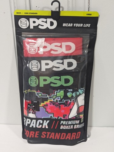 PSD 3 Pack Premium Boxer Briefs Core Standard Large (36-38) L | eBay